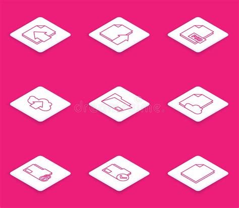 Set Next Page Arrow Document With Download And Finance Document Folder Icon Vector Stock