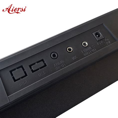 19mm Width Button Lighted Weight Black 61 Keys Electronic Organ Ars1288bk Aiersi Keyboard