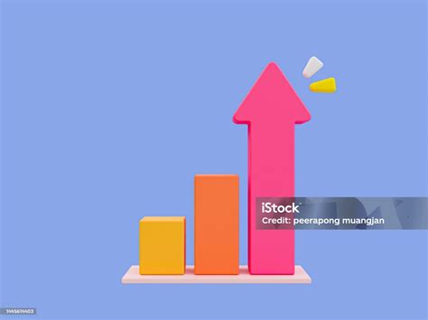 3d 최소 금융 투자 비즈니스 성공 개념입니다 금융 급등 막대 그래프 화살표 상승 3d 그림입니다 0명에 대한 스톡 사진 및 기타 이미지 Istock