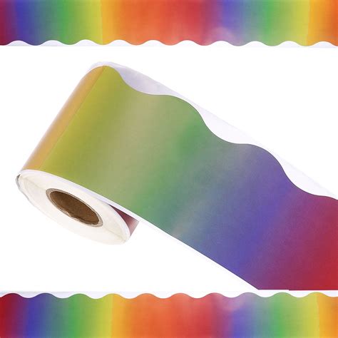 Uxcell Bulletin Board Border 656ft X 275inch Classroom Border Trim Gradient