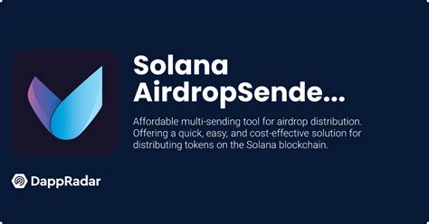 Solana Airdropsender Project Overview Analytics And Data Dappradar