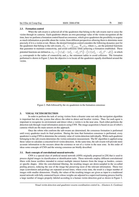 Visual Victim Detection And Quadrotor Swarm Coordination Control In