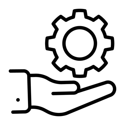 Icon Of Service Setting Linear Service Design 40205793 Vector Art At