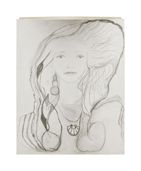 At Auction Stevie Nicks Pencil Drawing Print With Original Pencil