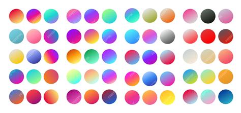 Premium Vector Colorful Gradient Set Collection