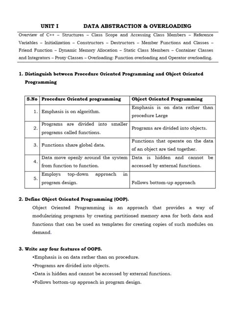 Question Bank Pdf Programming Constructor Object Oriented