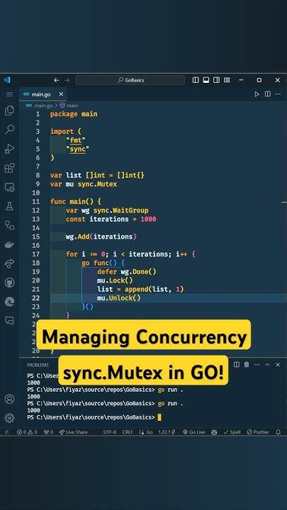 Managing Concurrency In Go Using Mutexes Coding Golang Concurrency