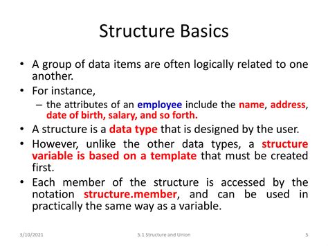 C Programming Structure And Union Pptx Programming Languages Computing