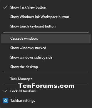 Cascade Windows In Windows Tutorials