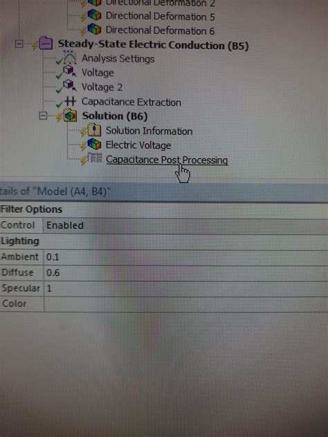 what are the parameters that has to be given for capacitance analysis