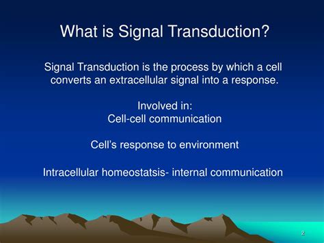 Ppt What Is Signal Transduction Signal Transduction Is The Process