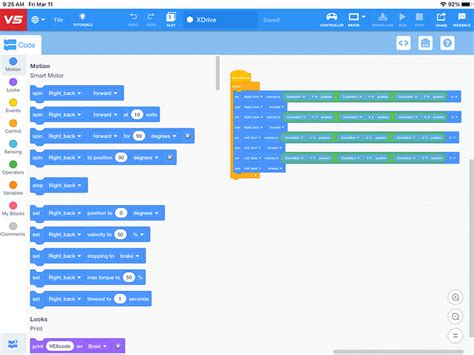 Coding X Drive In Blocks Programming Support VEX Forum