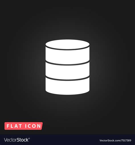 Database Vector Flat Database Business Flat Icon Modern Style 3529158
