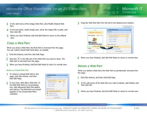 Sharepoint Web Parts