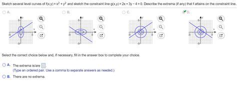 Solved Sketch Several Level Curves Of F X Y X2 Y2 And