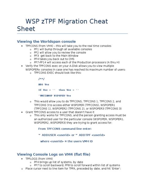 Wsp Ztpf Migration Cheat Sheet Pdf Command Line Interface