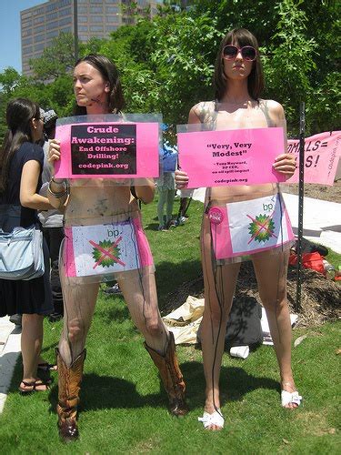 Medea Benjamin Getting Naked In Houston To Expose BP The Rag Blog