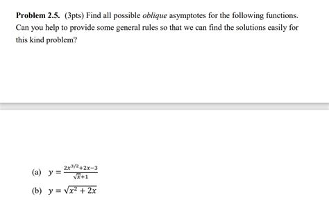 solved problem 2 5 3pts ﻿find all possible oblique