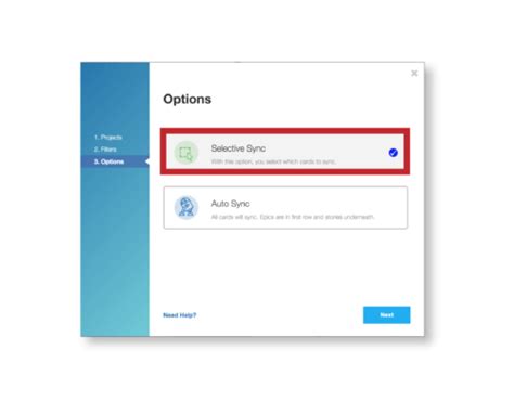 Selective Sync With Jira Cardboard