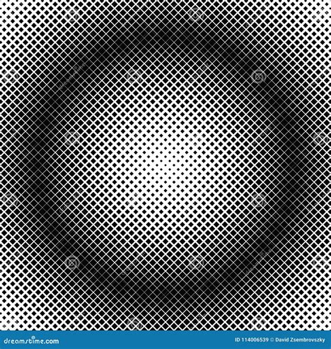 Retro Halftone Square Pattern Background Design With Diagonal Squares Stock Vector