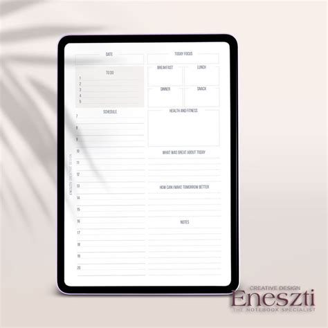 Simple Daily Planner Undated Minimal Handmade