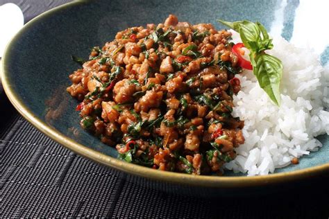 Spicy Thai Basil Chicken Pad Krapow Gai Recipe