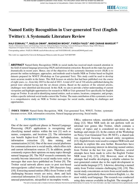 pdf named entity recognition in user generated text english twitter