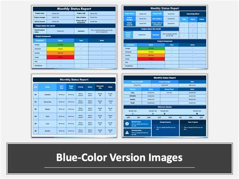 Monthly Status Report PowerPoint And Google Slides Template PPT Slides