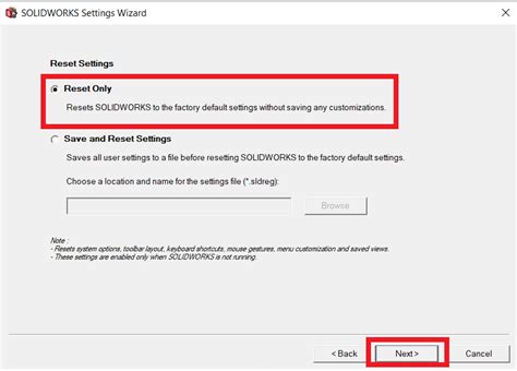 How To Reset Solidworks To Default Settings Ime Wiki