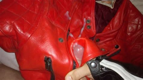 Red Leather Jacket Wank And Cum Gay Man Porn XHamster