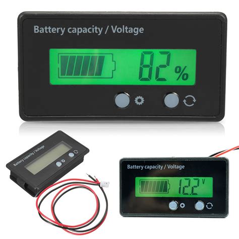 1 pc Wskaźnik naładowania Baterii Litowo Tester Miernik Mocy LCD ...