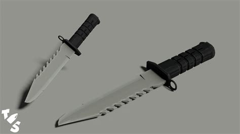 ArtStation - M9 Bayonet - LowPoly