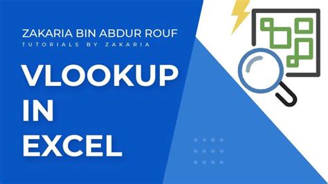zakaria bin abdur rouf on linkedin vlookup in excel by zakaria bin