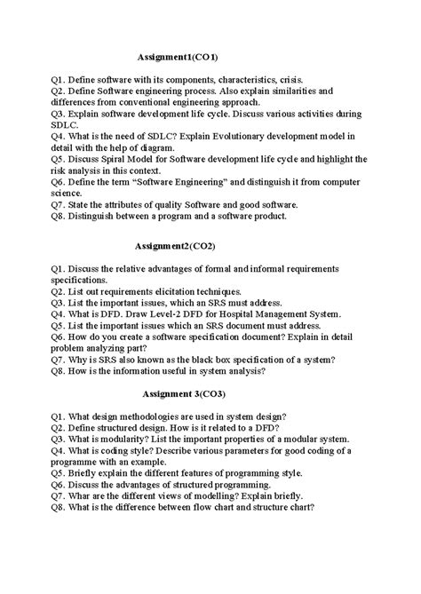 Assignments Assignment1co1 Q1 Define Software With Its Components
