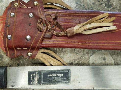 La Marca Promedoca Vintage Machete 26 12 Inch And Leather Sheath