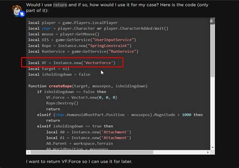 How To Return A Variable So I Can Use It Somewhere Else Scripting Support Developer Forum