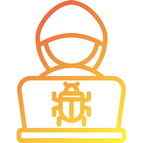 Hacker Generic Gradient Outline Icon