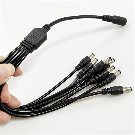 Heavy Duty 8 Way Dc Power Splitter Cord Cable For Cctv Camera Ps1 8