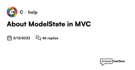 About Modelstate In Mvc C