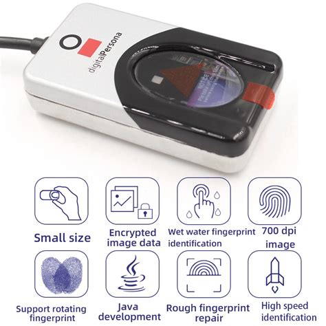 Digital Persona U Are U 4500 Biometric Fingerprint Scanner Usb Fingerprint Reader Uru4500