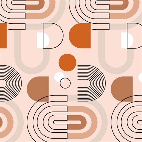 Free Vector Boho Geometric Pattern Design