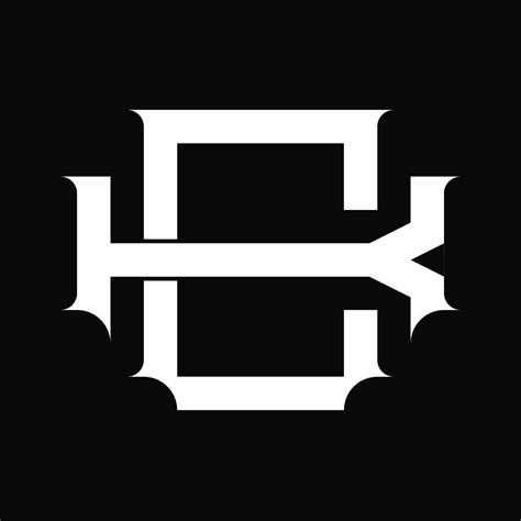 Kc Logo Monogram With Vintage Overlapping Linked Style Design Template 16580065 Vector Art At