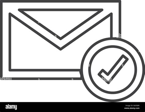 Envelope With Check Icon Stock Vector Image And Art Alamy