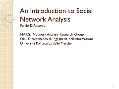 PPT An Introduction To Social Network Analysis PowerPoint Presentation ID