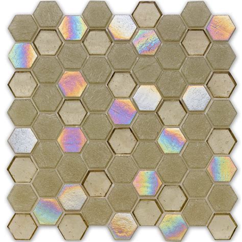 Honeycomb Hexagonal Glass Tile E1xhonexxs American Glass Mosaics