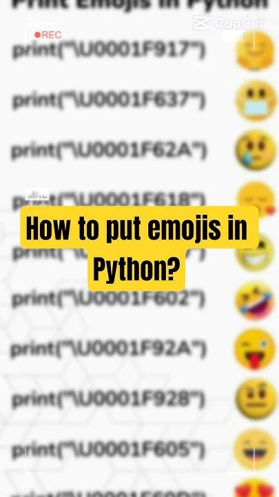 Python Emojis Shortcuts How To Use Emojis In Python Code Pythontips