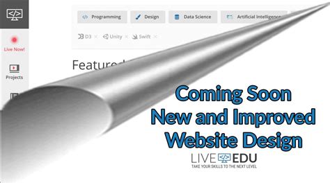Coming Soon New And Improved LiveEdu Website Design