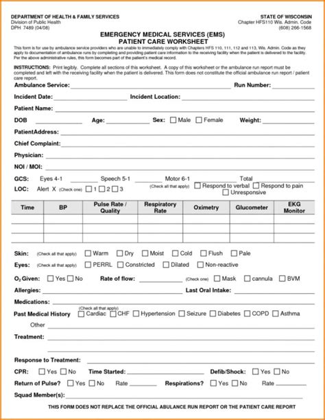 Professional Ems Report Template Word Sample Tacitproject