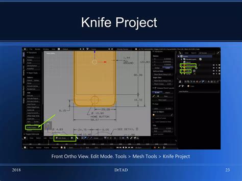 Drtad Blender Software Example 5 Modeling Based On Schematics Drawings Apple Iphone 5
