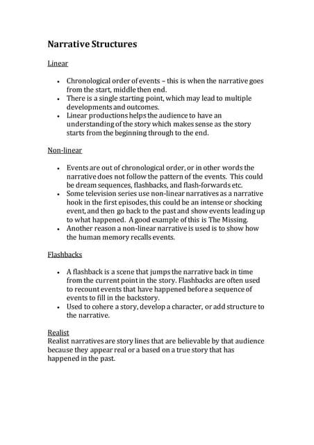 Narrative Structure Ppt